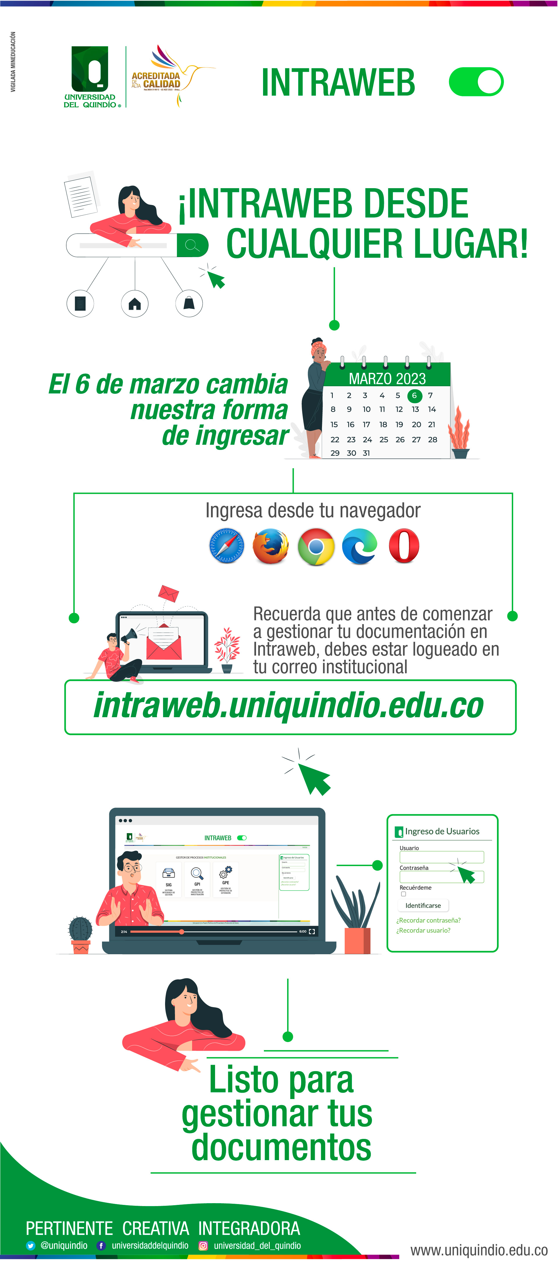 Renovamos la forma de ingresar a nuestra Intraweb